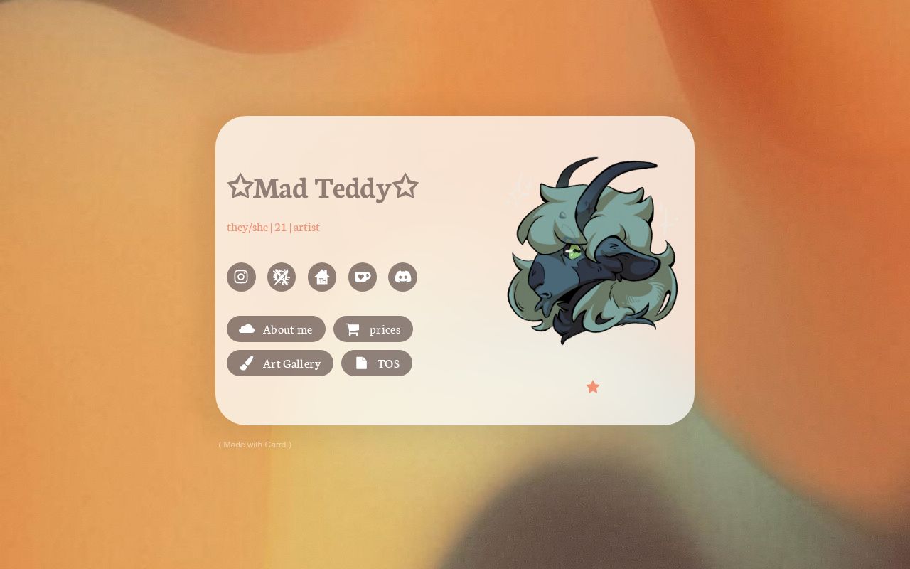 MadTeddy‘s Art and Commissions